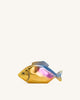 Fish Shaped Clutch - Gold/Blue - JW PEI UK