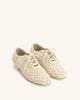 Kayla Weave Strap Flat Shoes - Beige - JW PEI UK